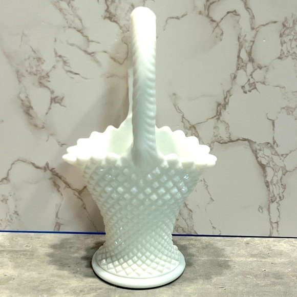 Westmoreland | Accents | Vintage English Hobnail White Milk Glass ...